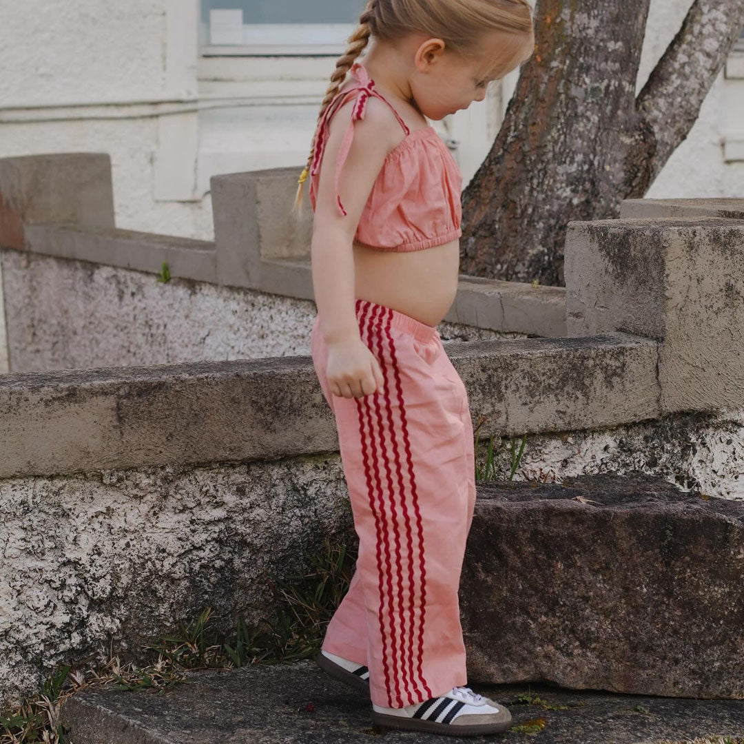 Ric-Rac Pants - Pink / Red – Tim & Gerry's Kids Boutique